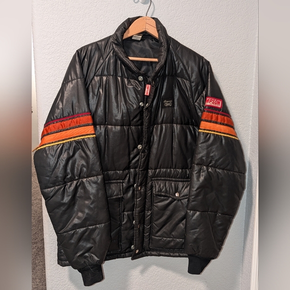 Simpson | Jackets & Coats | Vintage Simpson Racing Mens Black Puffer ...